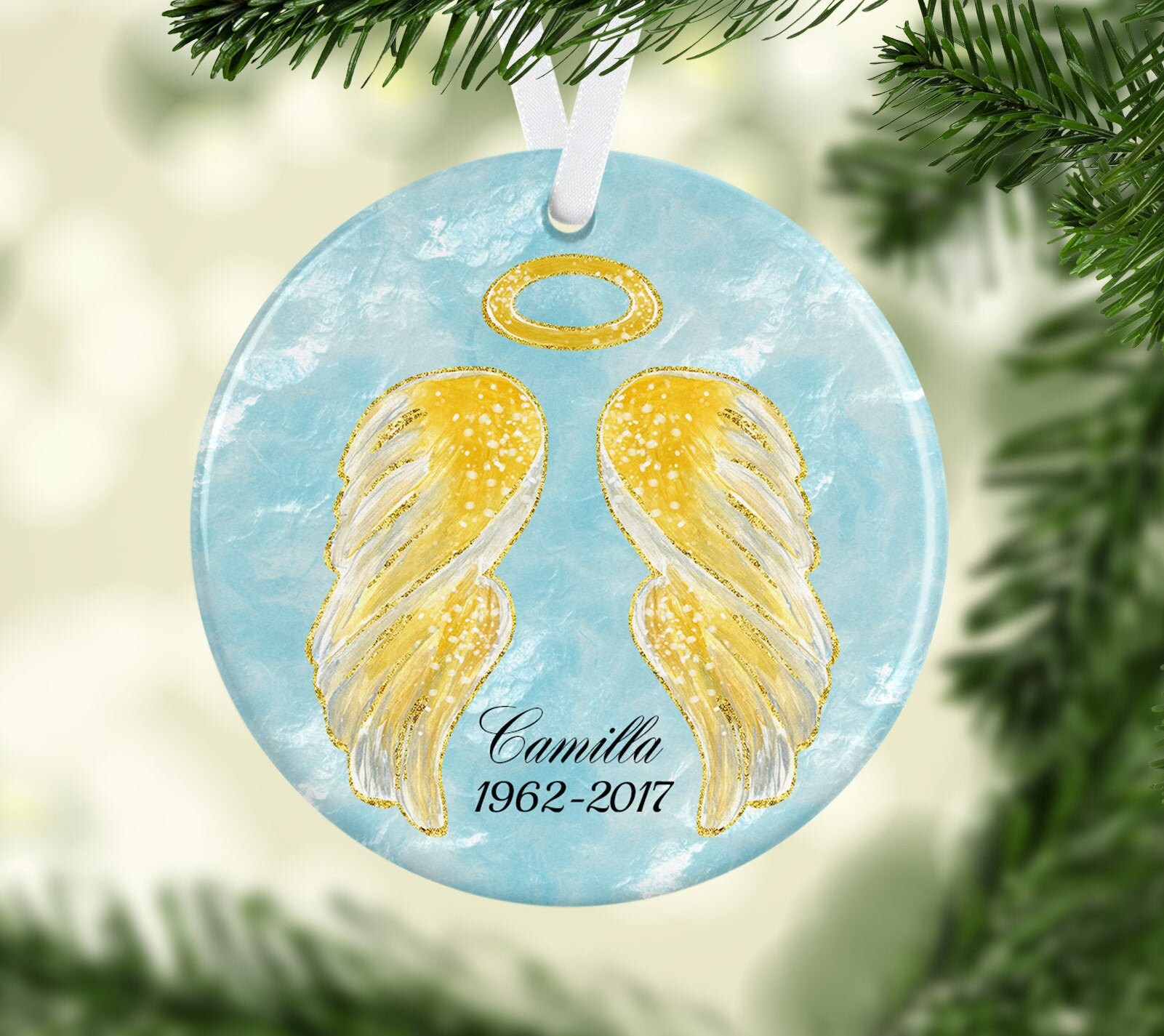 Angel Wing Ornament/memorial Ornament/angel Wing - Etsy