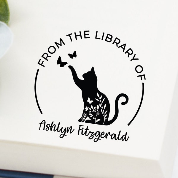 Library Stamp - Etsy