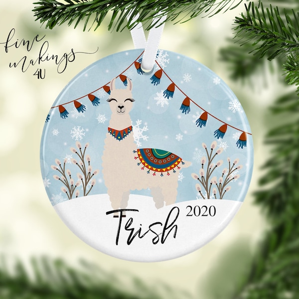 Christmas Llama - Etsy