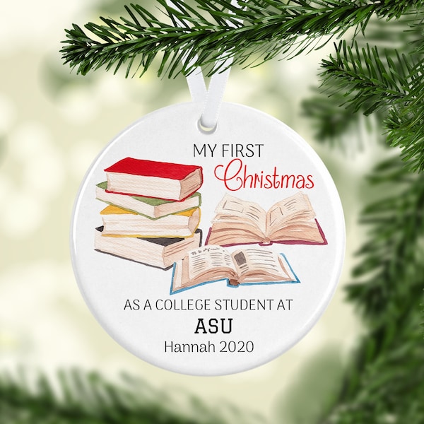 College Christmas Ornaments - Etsy