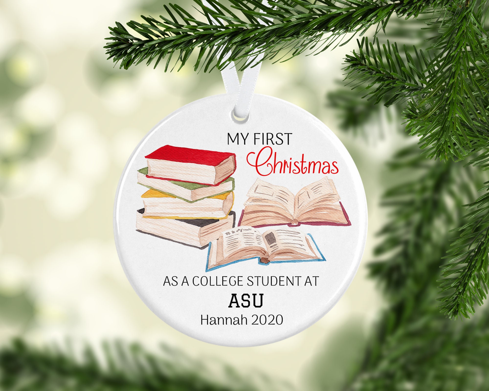 New College Student Gift/college Student Ornament/christmas - Etsy