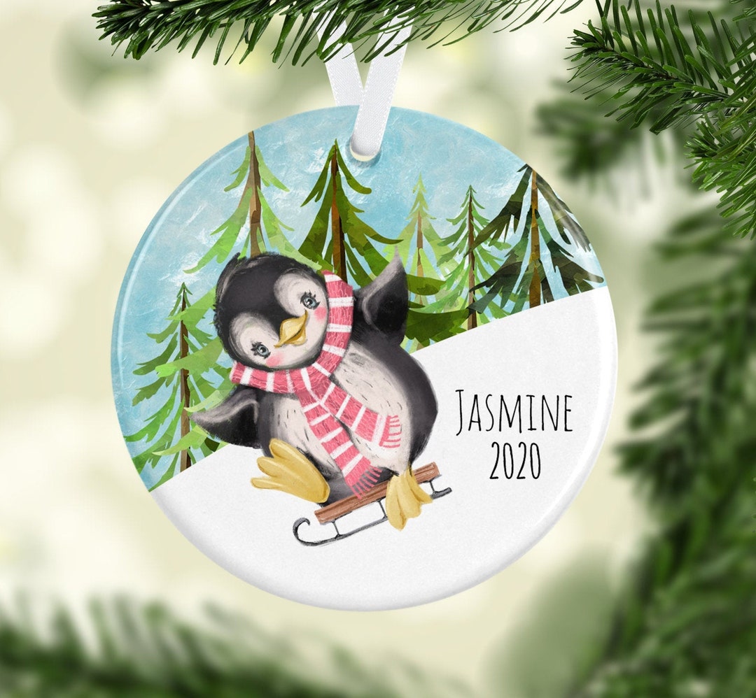 Penguin Ornament/penguin Gift/personalized Gift/christmas Ornaments ...
