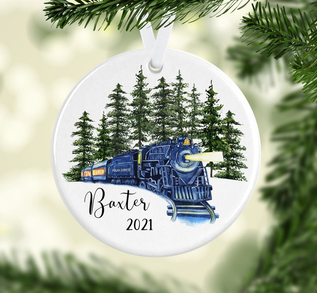 Personalized Train Ornament/gift for Kids/christmas Ornaments/train ...