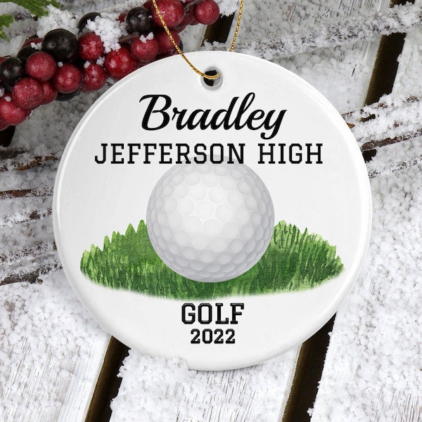 Golf Tree Christmas Ornament - Etsy