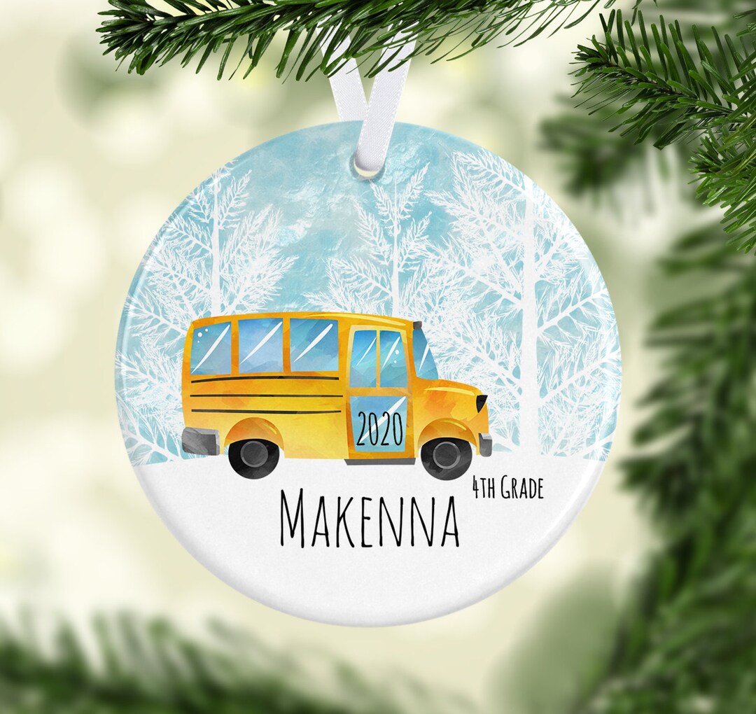 School Bus Ornament/schools Gifts/christmas Ornaments/christmas Tree ...