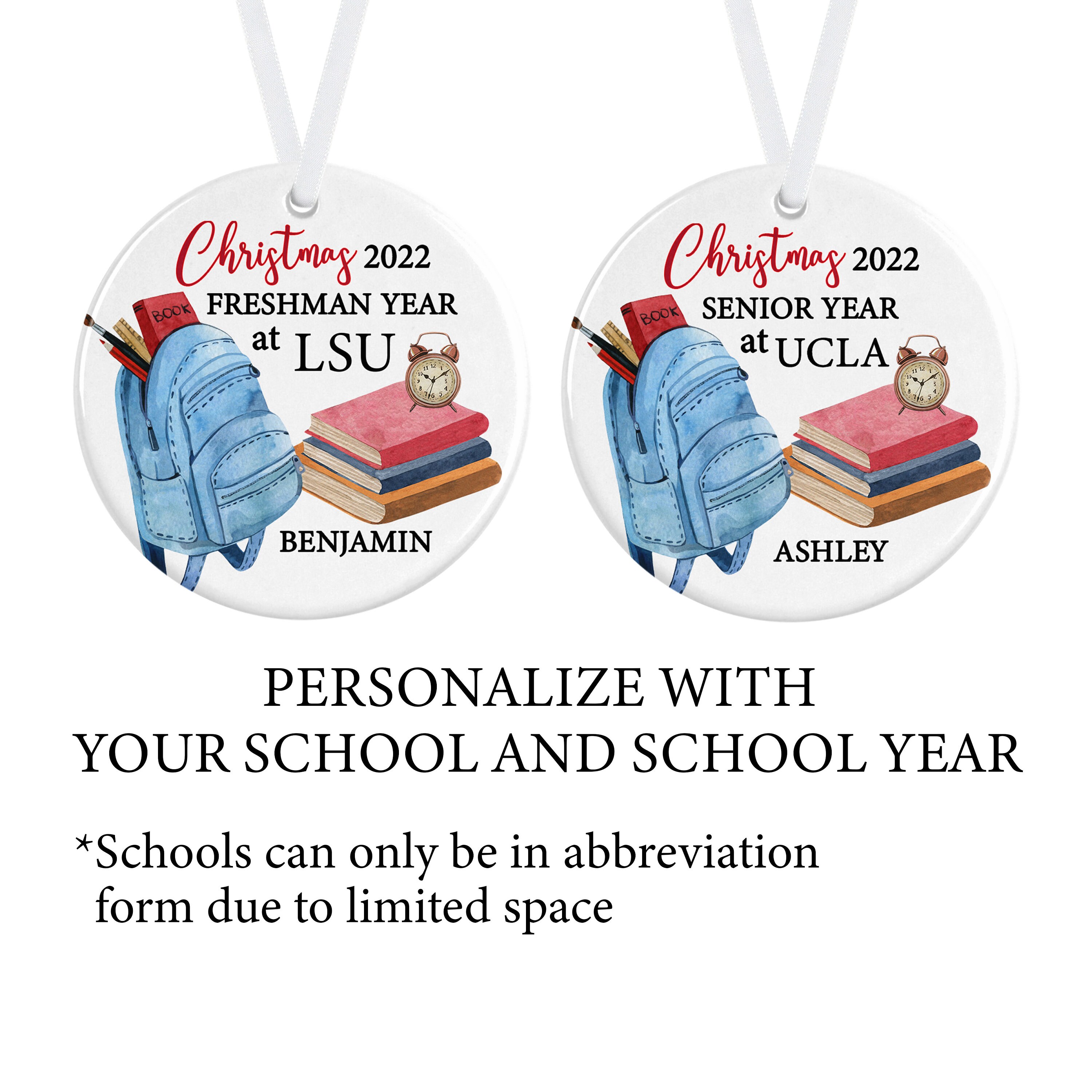 College Ornament/college Student Gift/christmas - Etsy