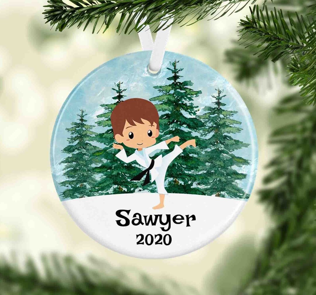 Karate Ornament/karate Gifts/christmas Ornaments/christmas Decorations ...