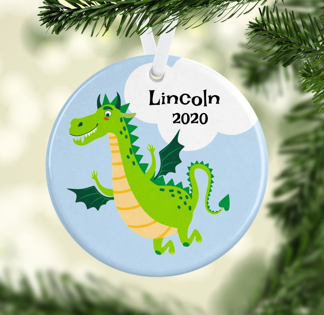 Dragon Ornament Personalized*custom Christmas Ornament 2019*present for ...