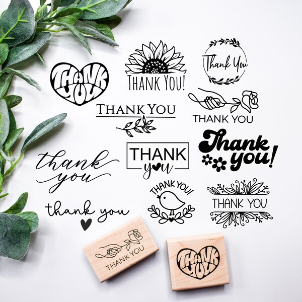 Thank You Stamp - Etsy