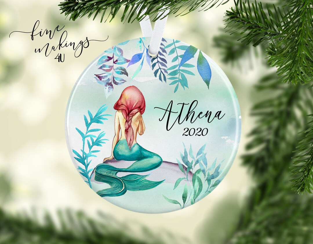 Personalized Mermaid Ornament/mermaid Gifts/christmas Ornaments/mermaid ...