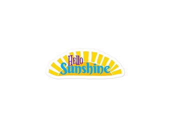 Hello Sunshine Sticker - Etsy