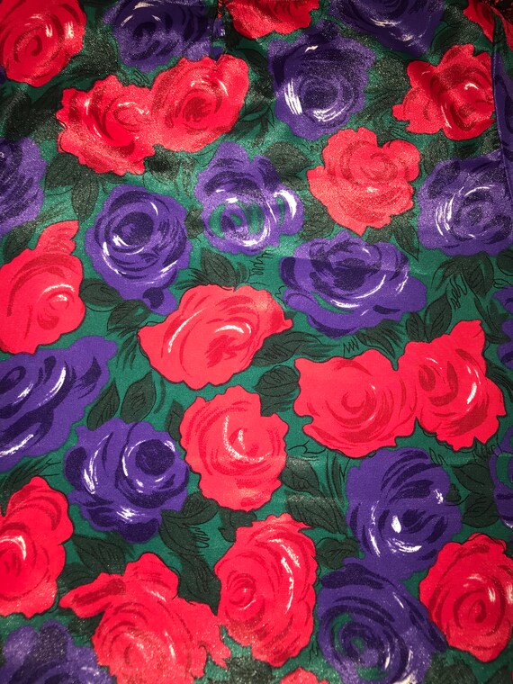 90's Roses Blouse - Gem