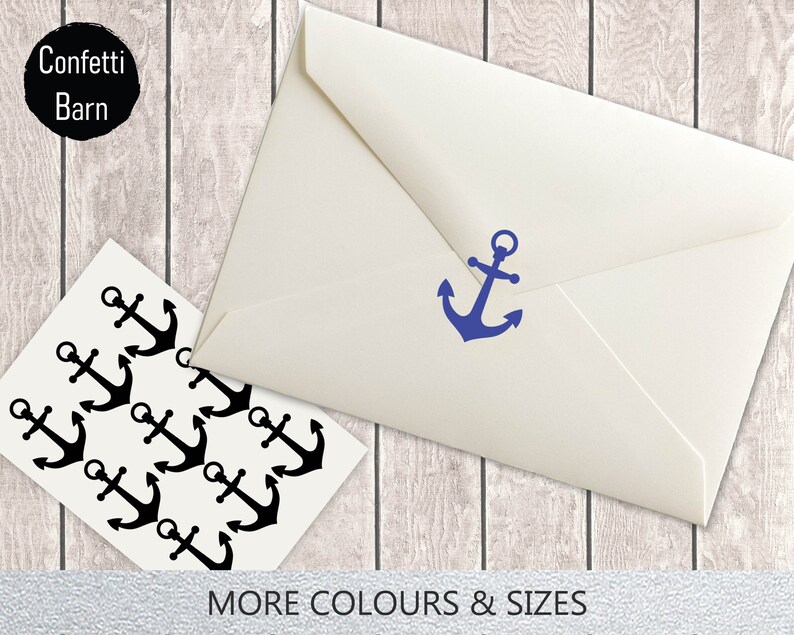 Anchor Stickers Nautical Theme Party Boat Wedding Beach - Etsy