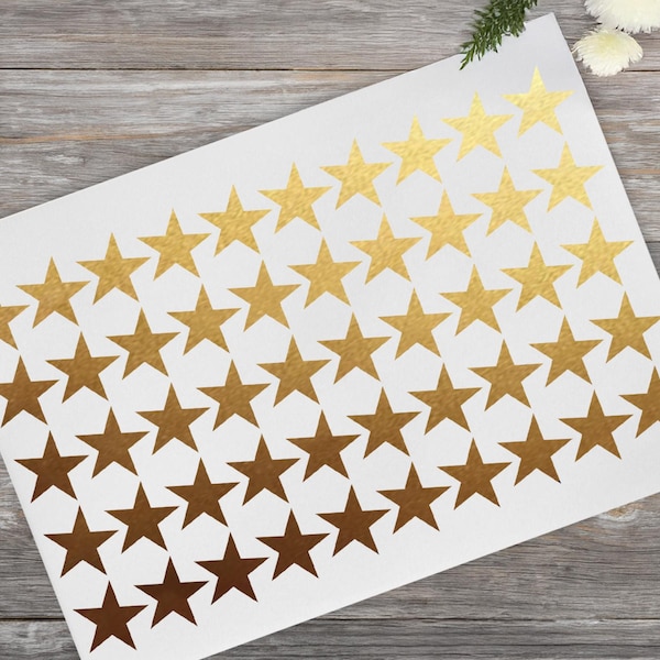 Custom Gold Star Stickers - Etsy