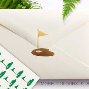 Golf Green Stickers, Golfer Putting Stickers, Golf Club Wedding Venue ...