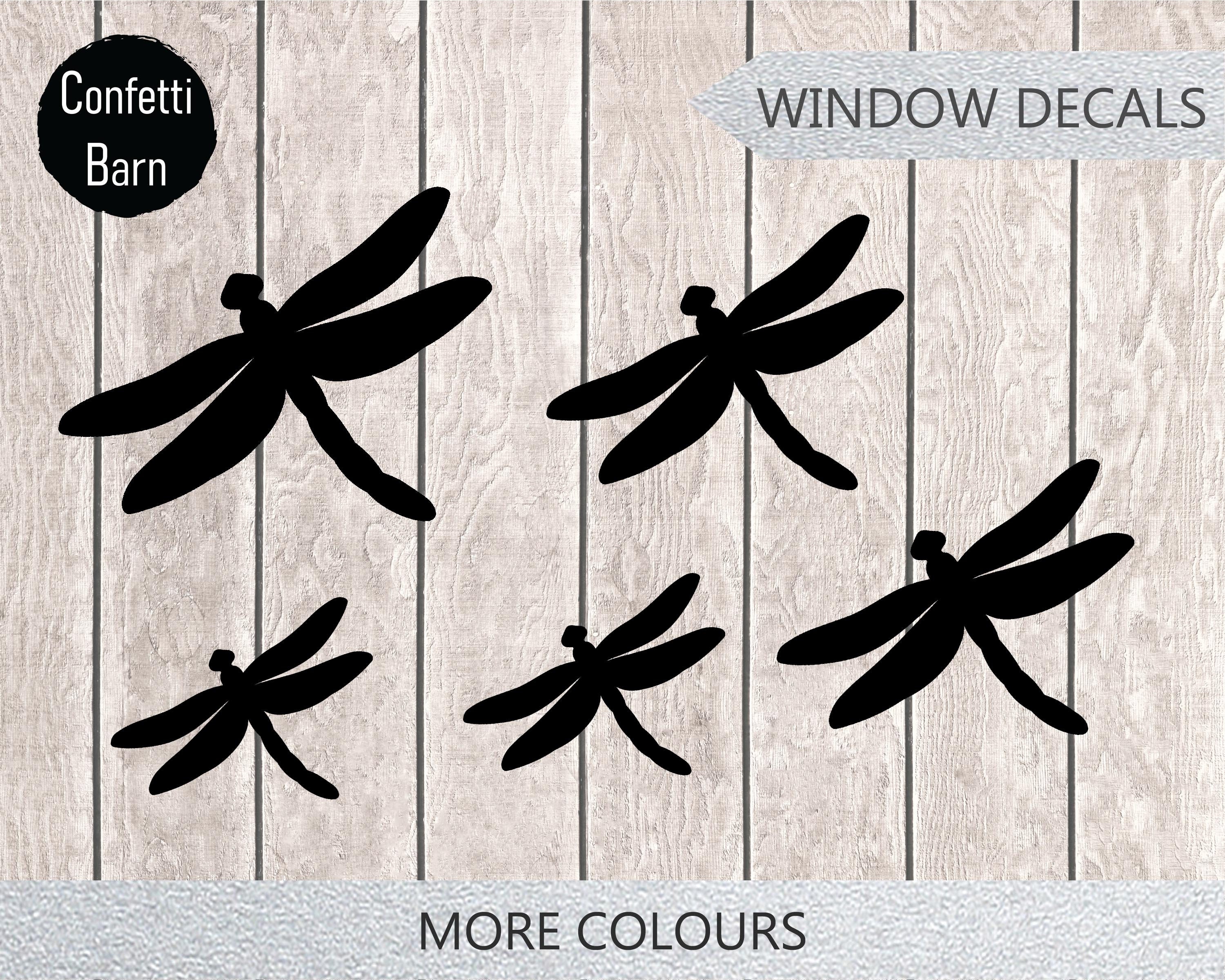 8 Dragonfly Rainbow Suncatcher Window Decal Window Cling | Etsy