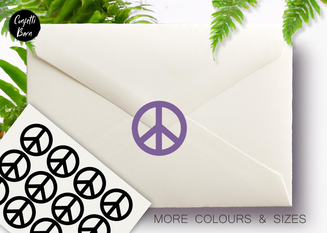 Peace Stickers, Groovy Peace Symbol, Theme Birthday Party, 1960's Party ...