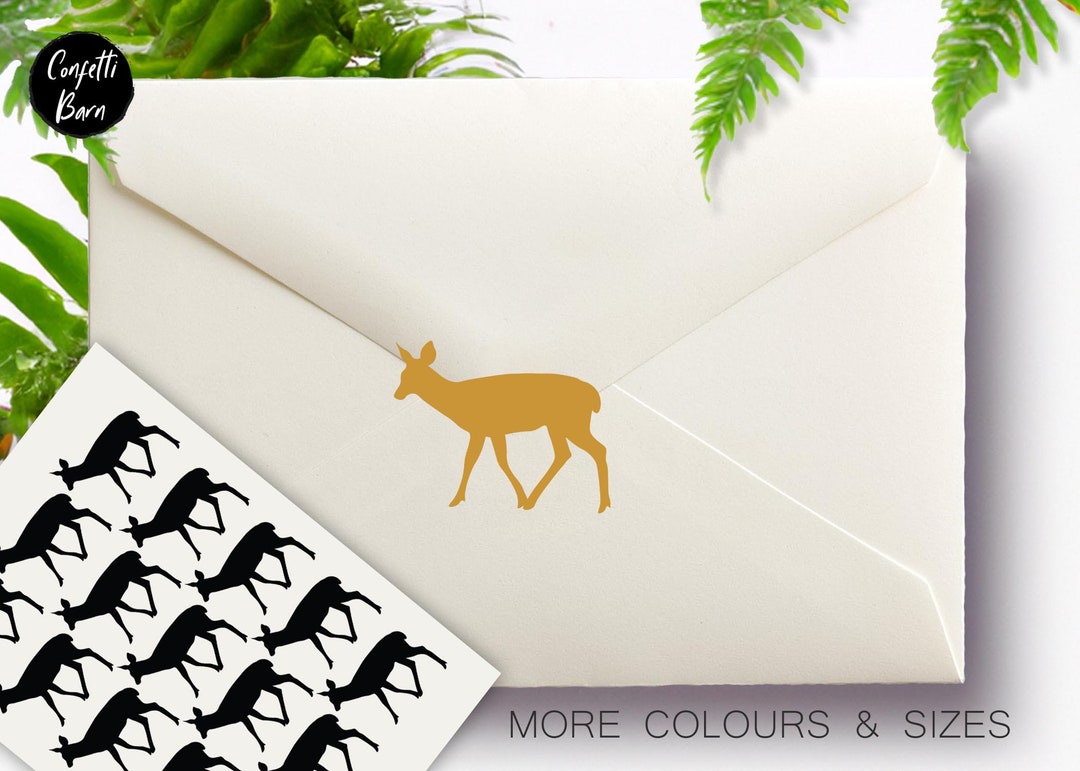 Doe Stickers, Female White-tailed Deer Stickers, Baby Shower, Buck and ...