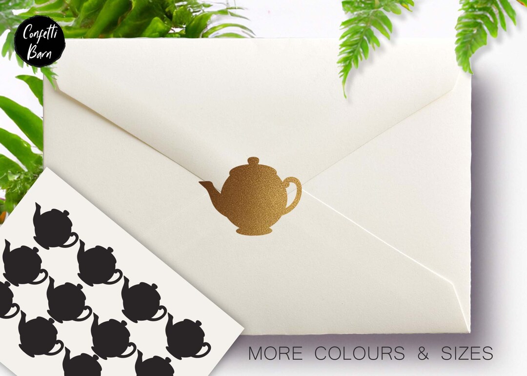 Tea Pot Stickers, Tea Party, Birthday Party, Bridal Shower, Wedding ...