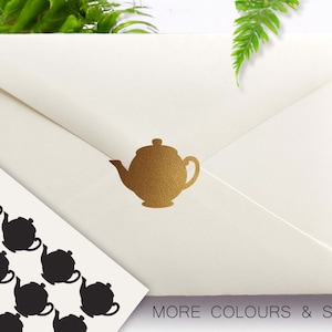 Tea Pot Stickers, Tea Party, Birthday Party, Bridal Shower, Wedding ...