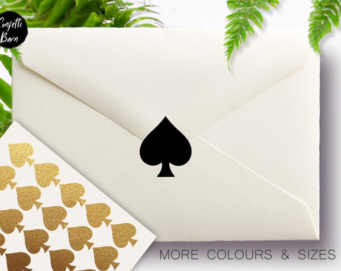 20 Pack Paper Spade Shapes, Die Cut Spade Cutouts, Playing Cards, Bunco ...