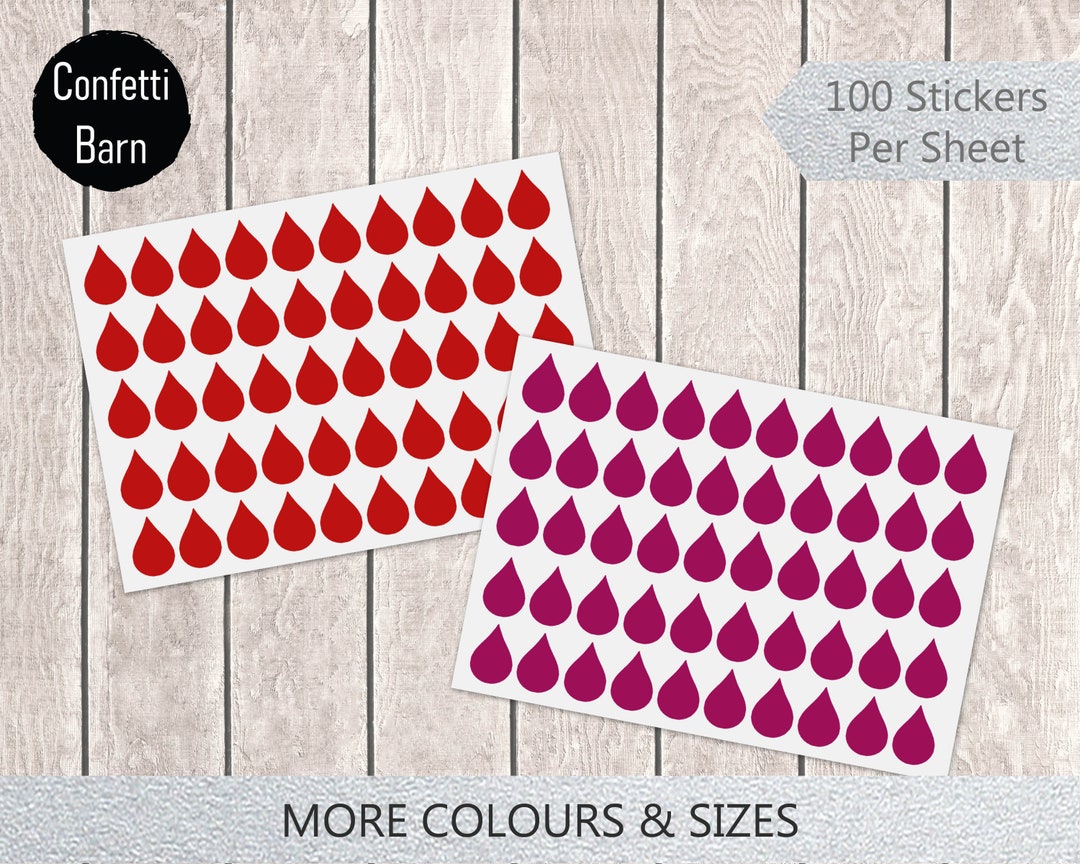 100 Period Tracking Stickers, Mini Period Planning Stickers, Planner ...