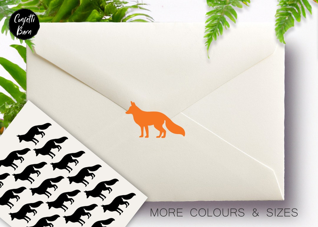 Fox Stickers, Woodland Animals, Cute Walking Fox, Rustic Forest Theme ...