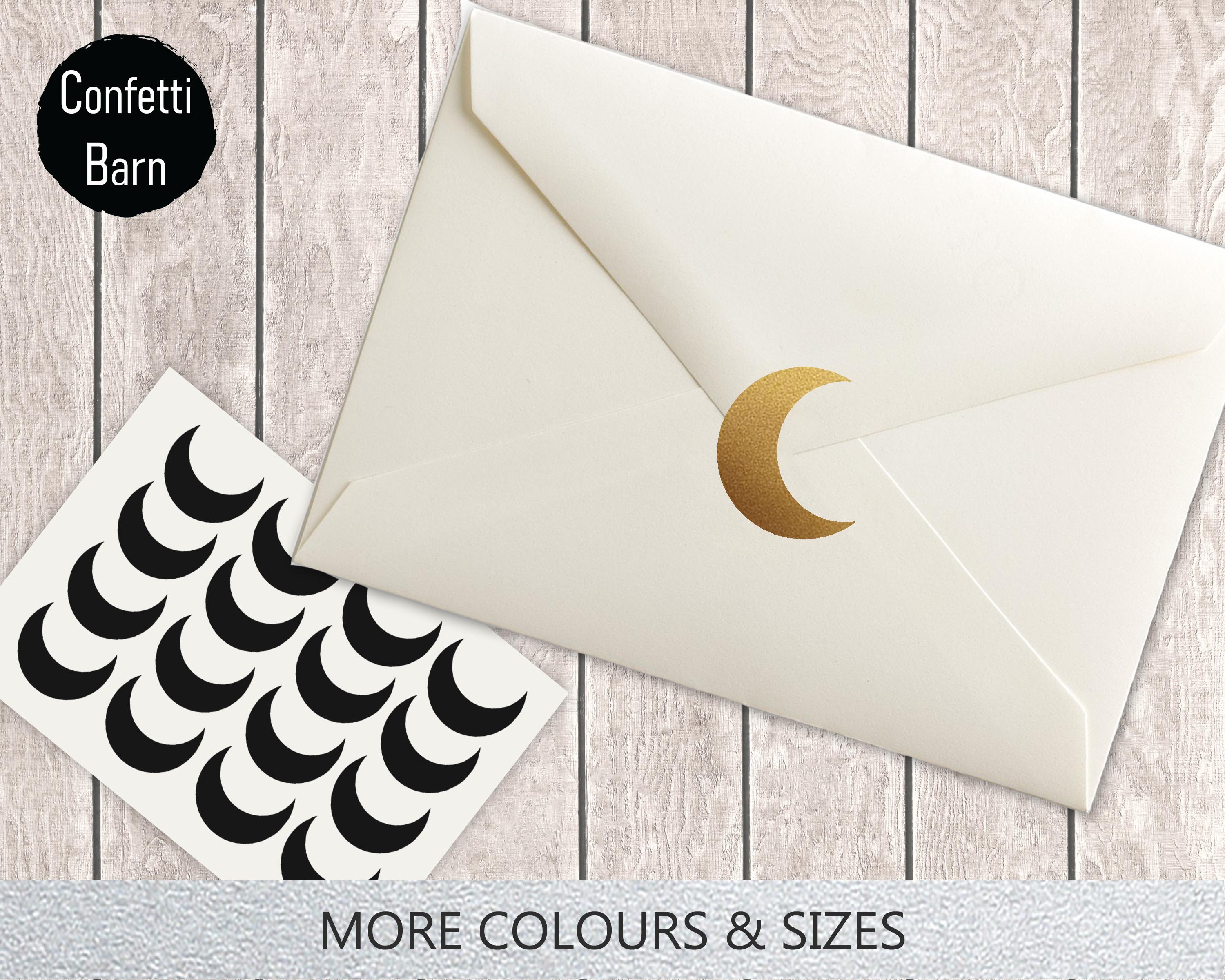 Crescent Moon Stickers Moon Phase Stickers Lunar Cycle | Etsy