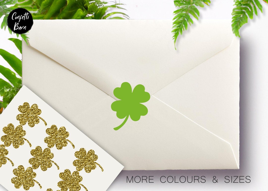 Shamrock Stickers, Four Leaf Clover Stickers, St. Patrick's Day Theme ...