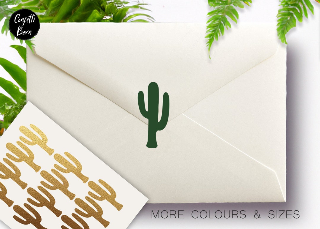 Cactus Stickers Desert Plants Saguaro Cactus Mexican Fiesta Theme Party ...