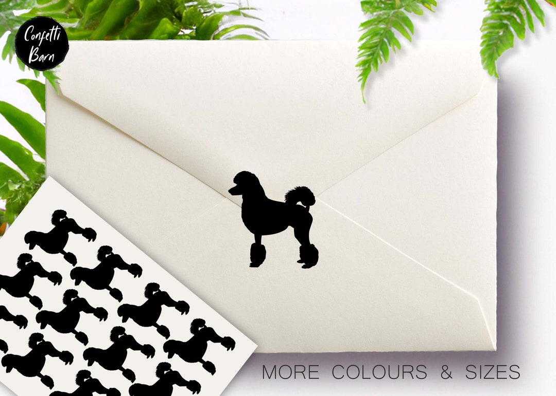 Poodle Stickers, Standard Poodle Modified Continental Clip, Dog Wedding ...