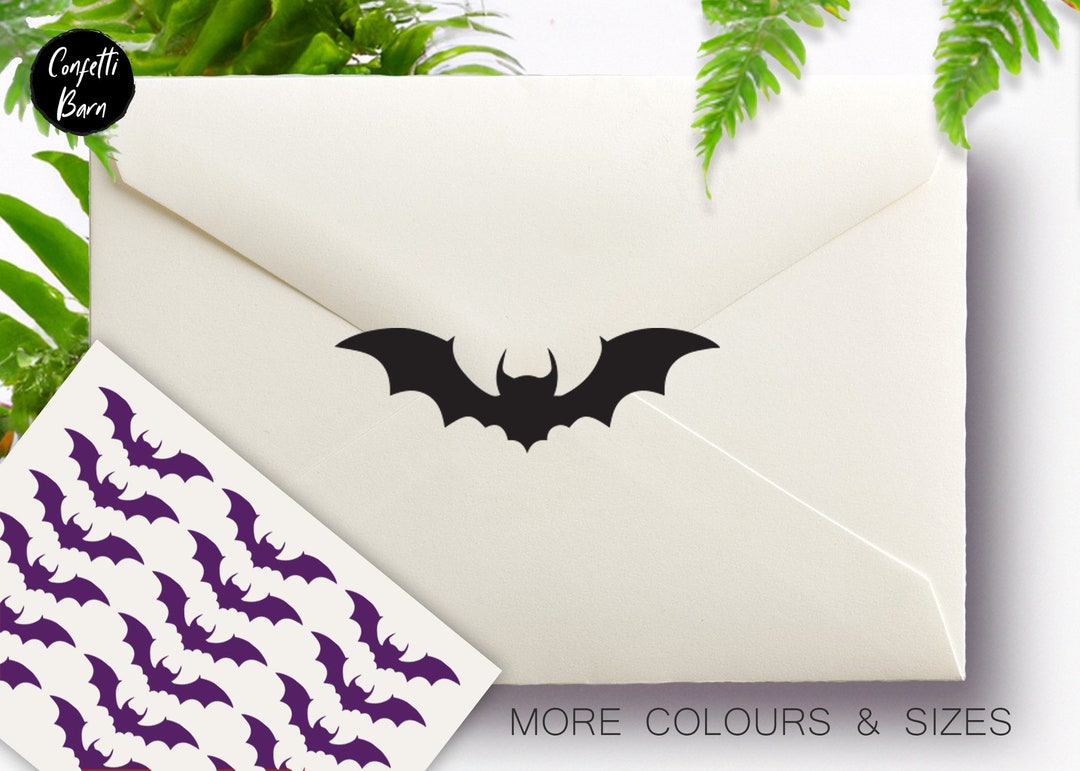 Bat Stickers, Halloween Theme Sticker, Scary Flying Bats Stickers ...