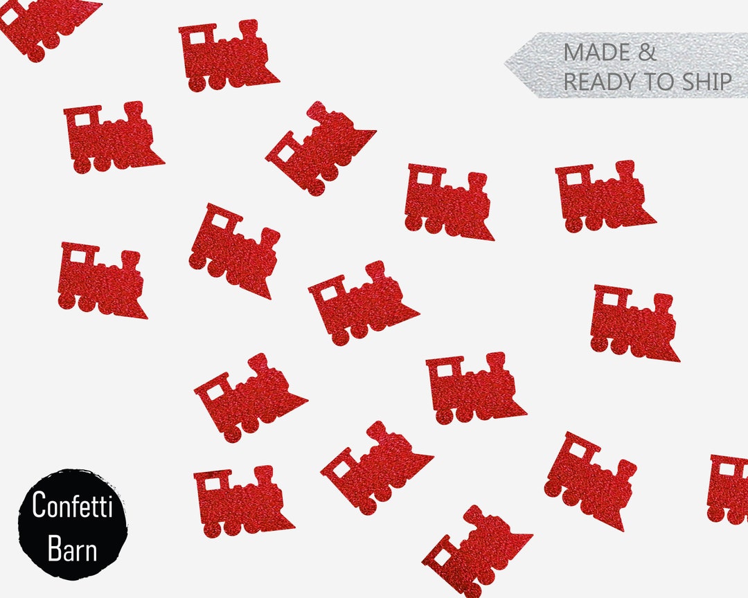 Train Confetti Glitter Train Party Theme Decoration - Etsy