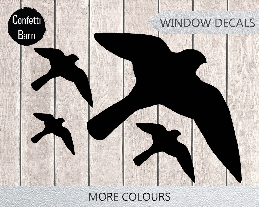 Bird Window Decal, Window Cling, Static Cling Window Decal, Removable ...
