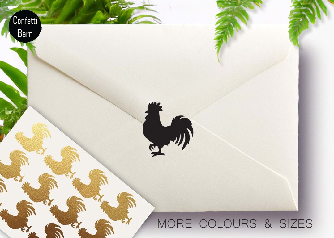 Rooster Stickers Farm Animal Stickers Barnyard Theme Party Removable ...