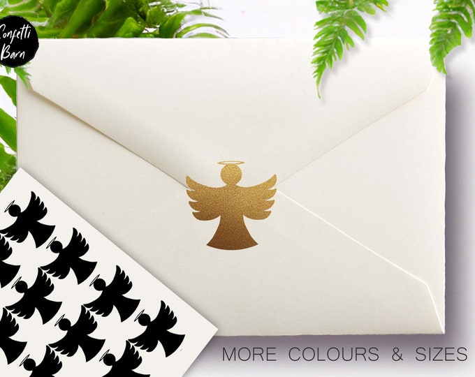 Angel Wings With Gold Halo Decal Sticker - Etsy