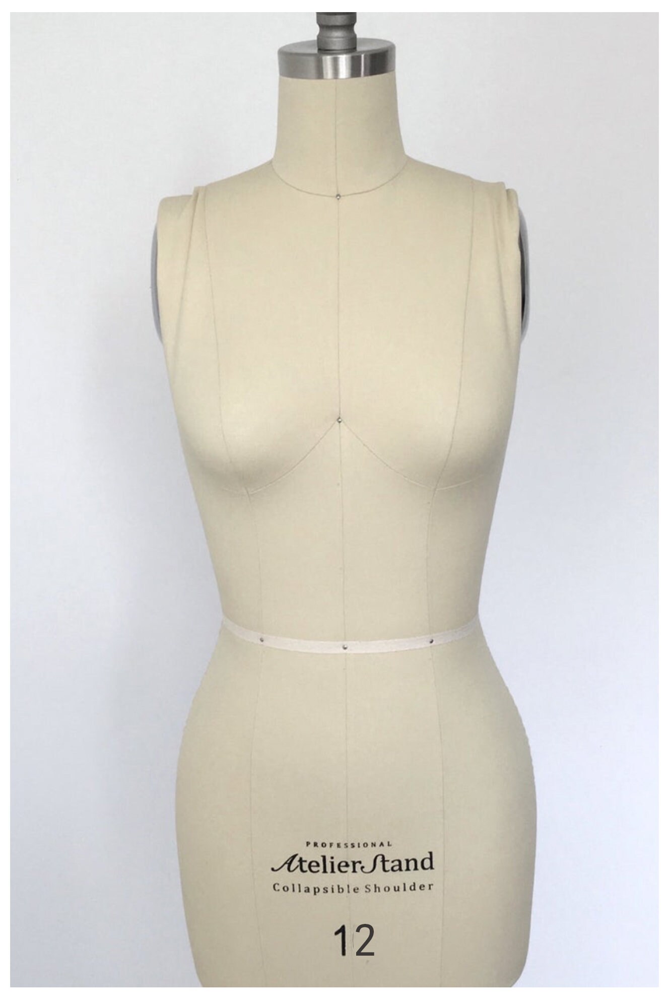 Size 12 Professional Tailors Female Dress Form With Collapsible ...