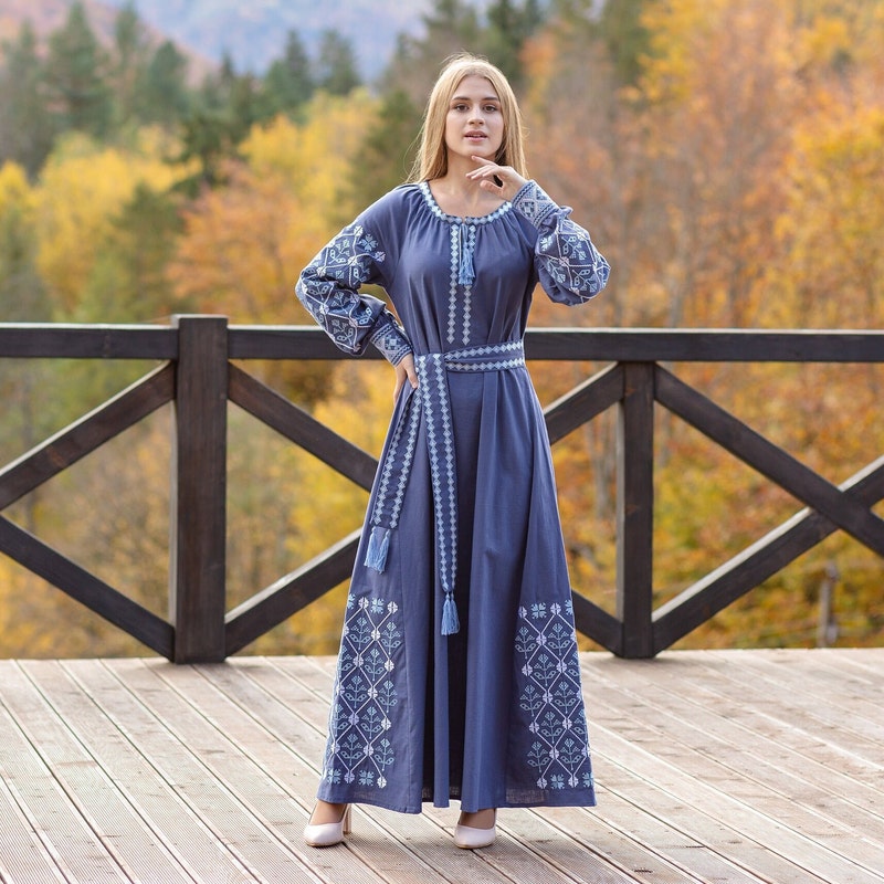 Ukrainian Embroidery Dress - Etsy