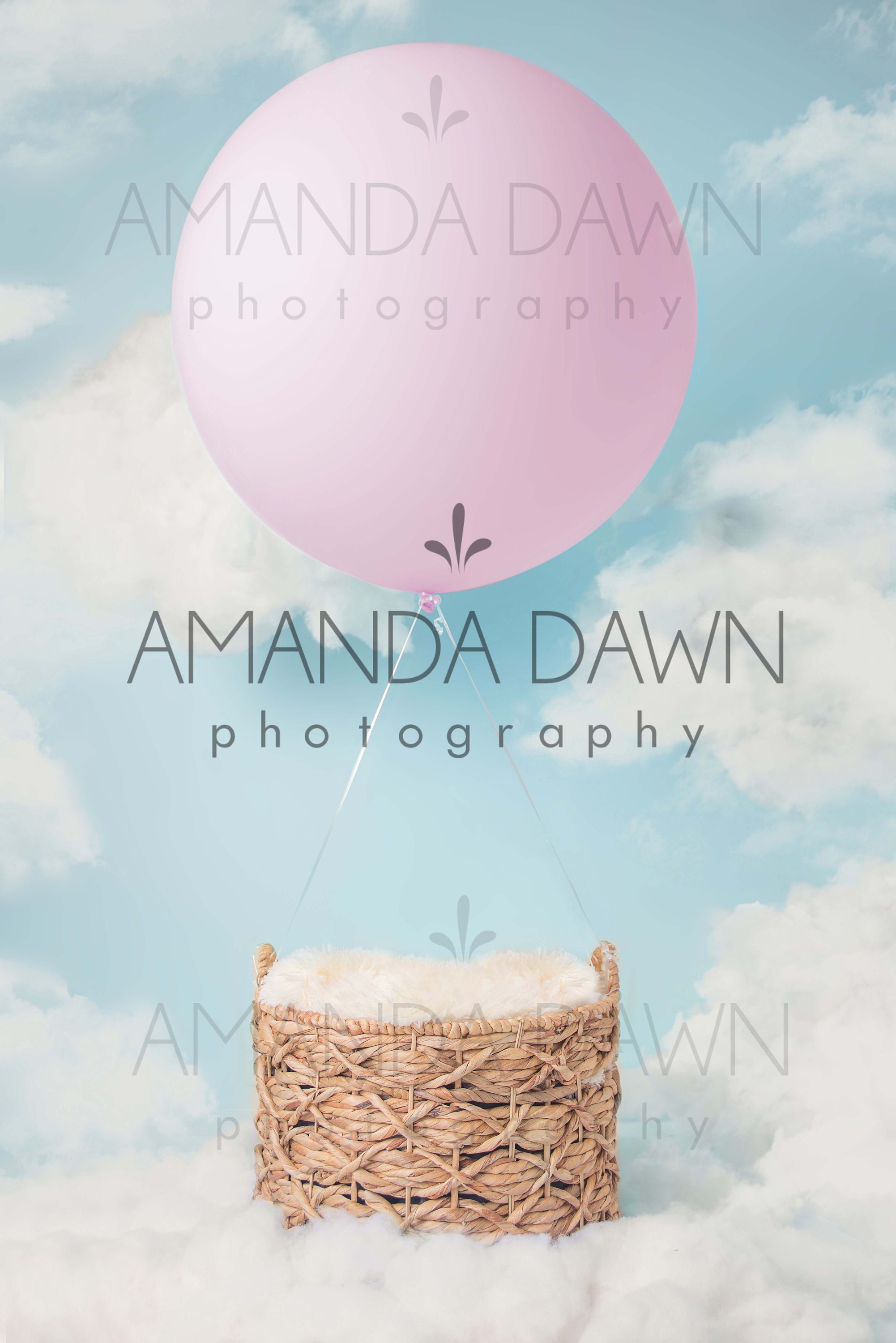 Hot Air Balloon Digital Backdrop - Etsy