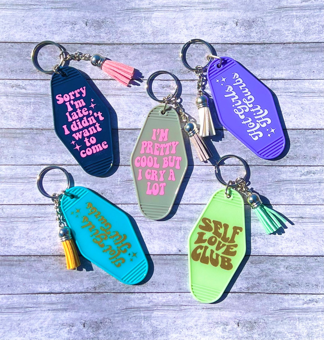 Motel Retro Keychain | Funky Keychain | Retro Keychain | Gifts for Her ...