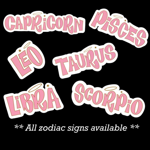 Zodiac Stickers - Etsy