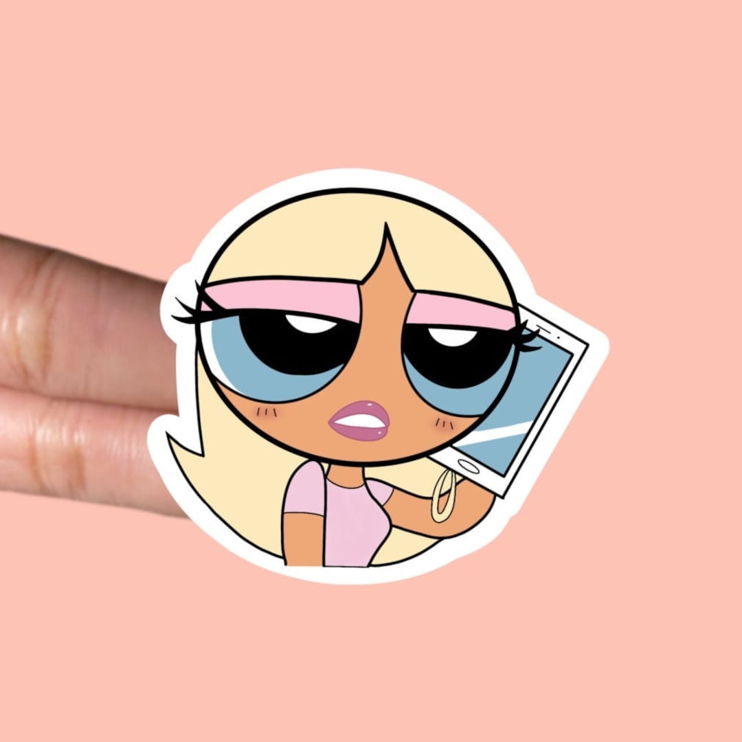 Pretty Girl Sticker | Cute Waterproof Sticker | Cute Sticker - Etsy