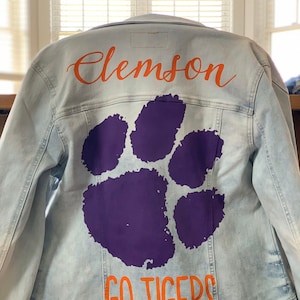 Custom Handpainted Collegiate Jacket/ College Spirit - Etsy
