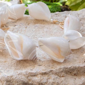 Large Conch Shell Necklace, Stunning Stylish Statement Piece, Unique ...