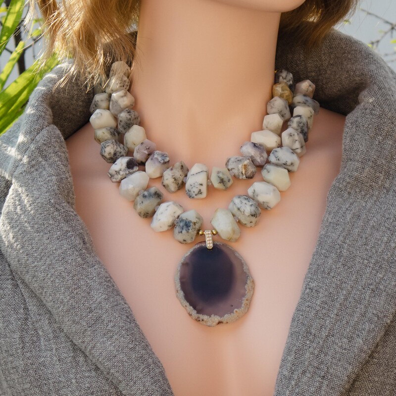 Big Chunky Necklace - Etsy