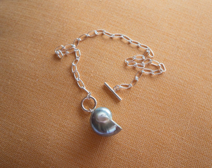 Light Blue Pearl Necklace, Blush Blue Pearl Wedding Necklace, Blue ...