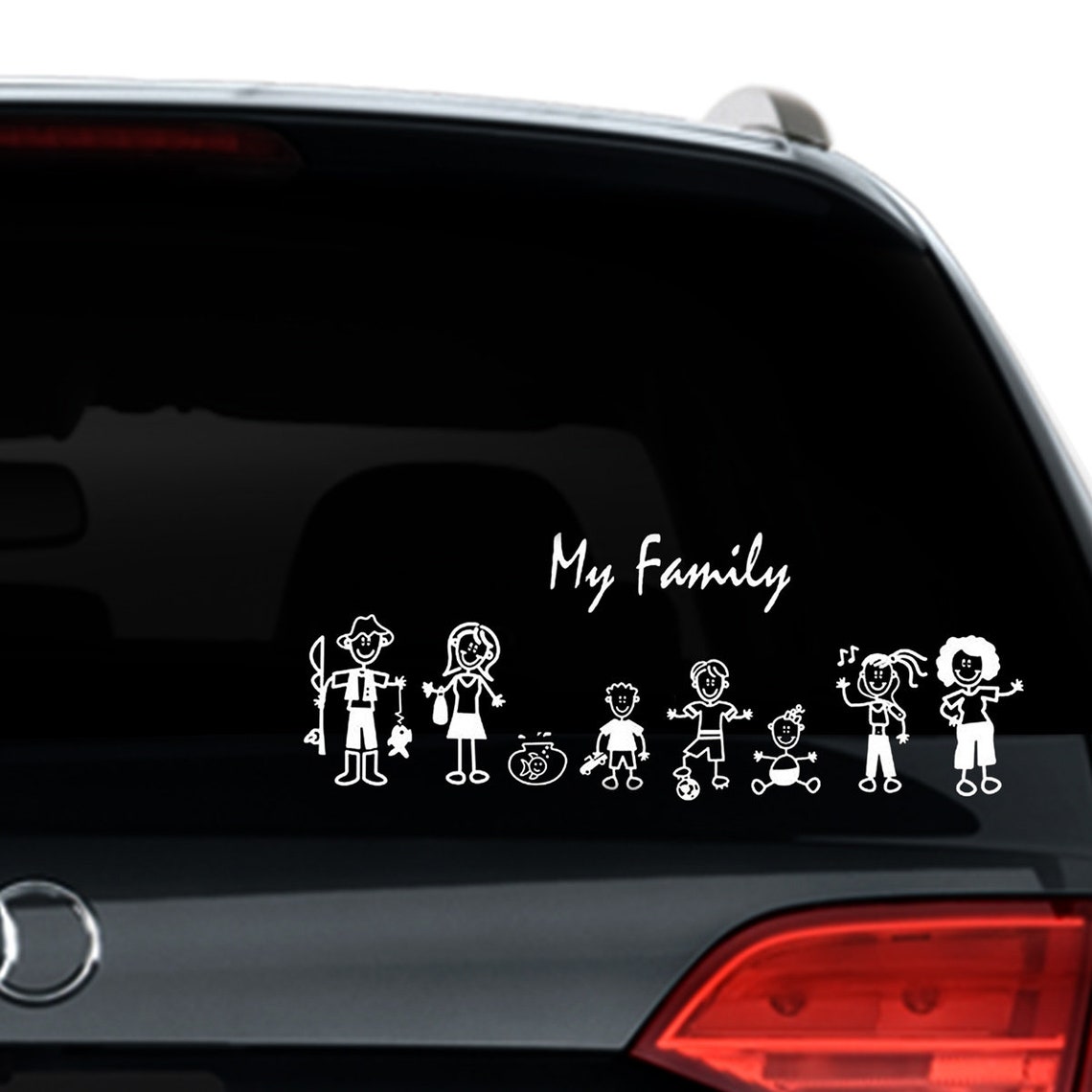 TOTOMO 13 Stick Figure My Family Car Decal Sticker style1 - Etsy