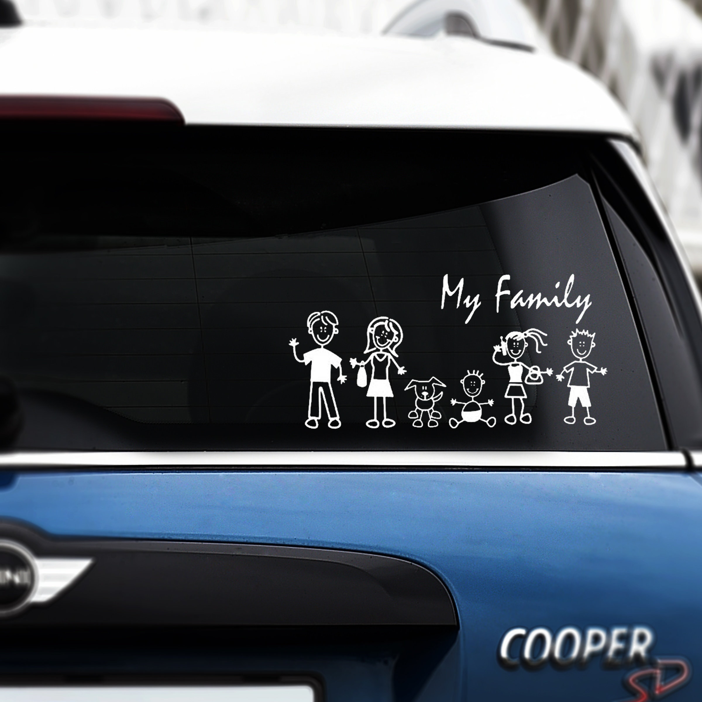 TOTOMO 13 Stick Figure My Family Car Decal Sticker style1 - Etsy