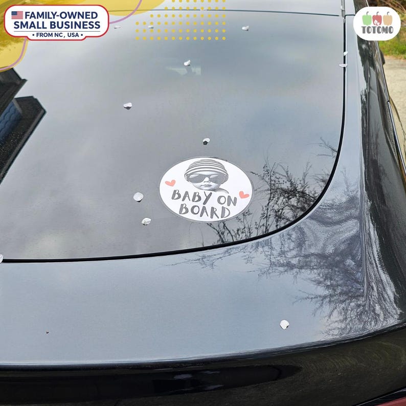 Funny Baby on Board Car Decal Set, Durable Vinyl Safety Stickers - Etsy