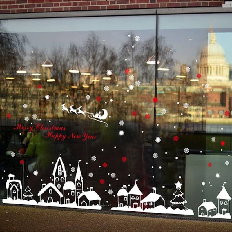 Holiday Window Decals - Etsy